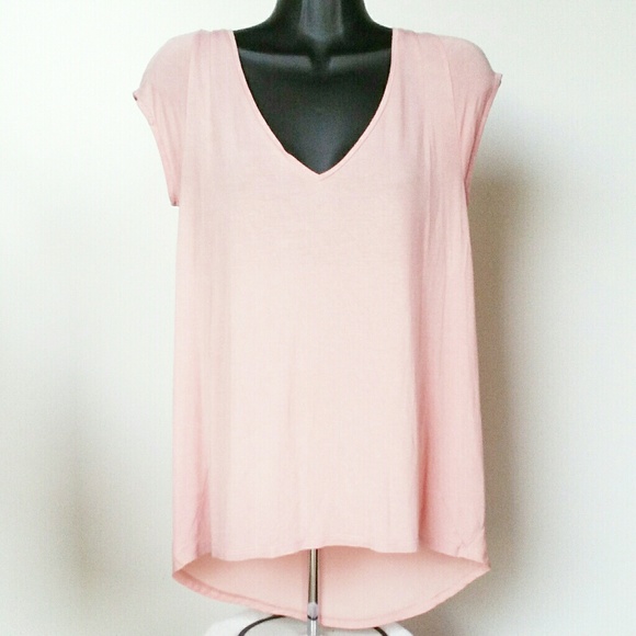 Anthropologie | Tops | Anthropoligie Deletta Dusty Pink Hilo Cap Sleeve ...